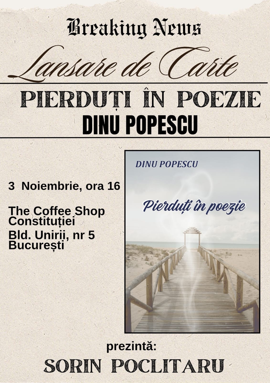 LANSARE DE CARTE – Dinu Popescu